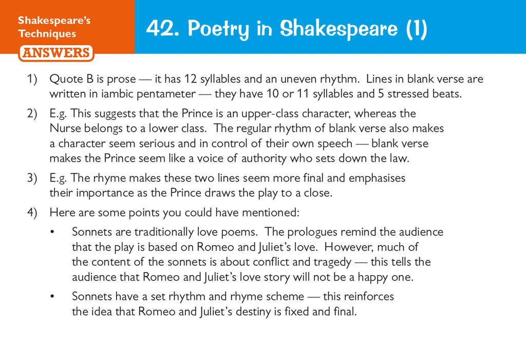 New Grade 9 1 GCSE English Shakespeare Romeo Juliet Revision Question ...