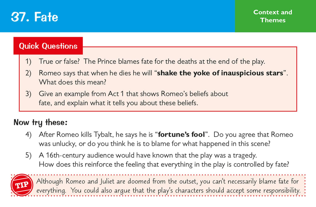 New Grade 9 1 GCSE English Shakespeare Romeo Juliet Revision Question ...